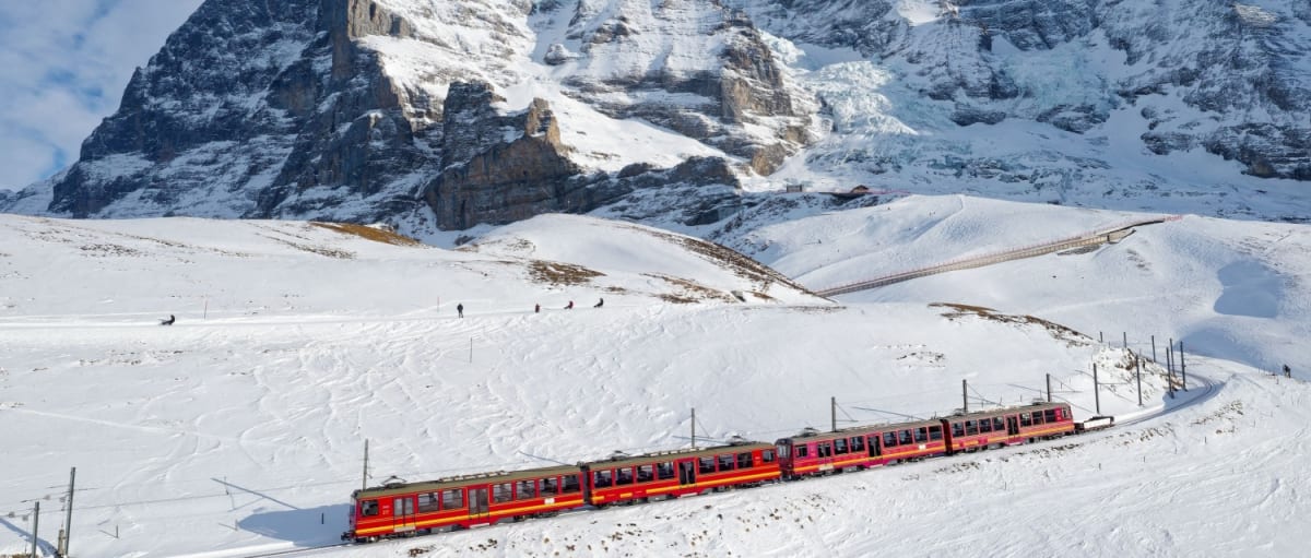 Ski train in the Alps makes skiing more accessible